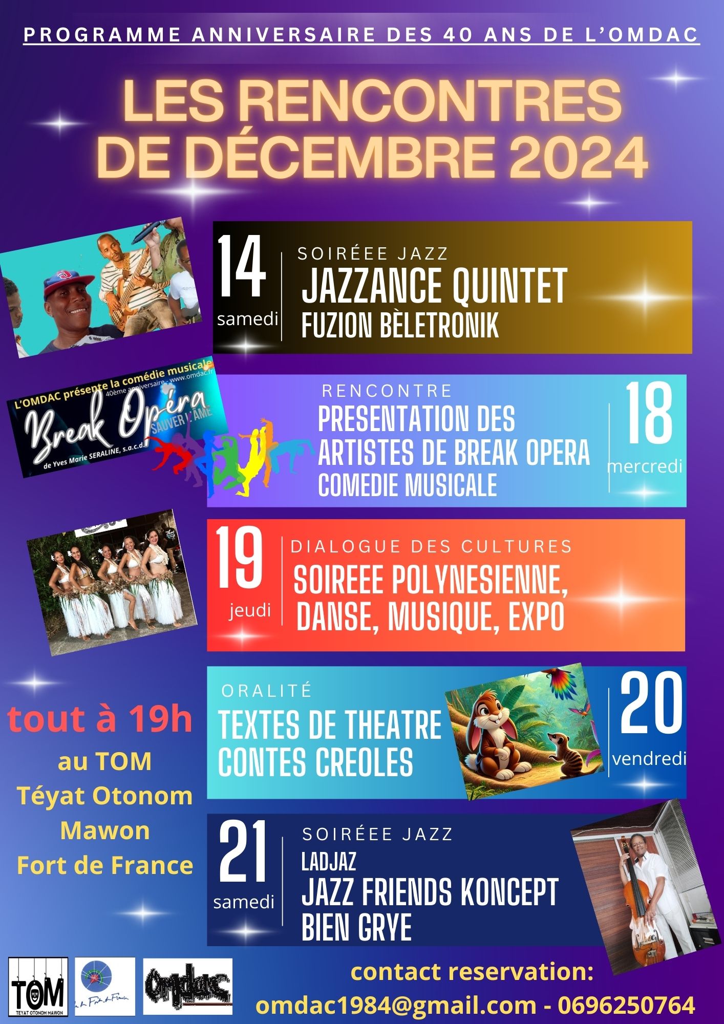 Bouquet final pour le 40è anniversaire de l'OMDAC | Fondas Kréyol